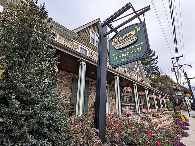 Where colonial charm meets comfort food – Harry's storefront is prettier than most wedding venues, but serves a much better lunch.