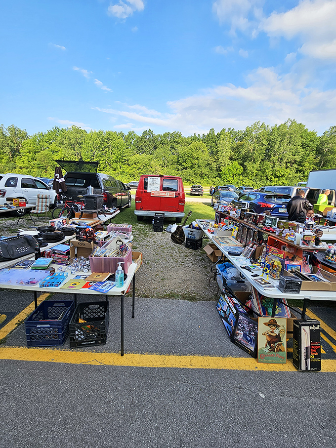 Outdoor vendors at Jamie's create a vibrant tapestry of possibilities. The thrill of the hunt with a side of fresh air.