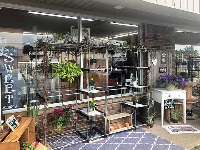 Garden treasures artfully displayed&mdash;proof that "junk" shopping has evolved from chaotic piles to Instagram-worthy vignettes.