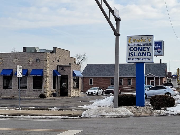 Winter or summer, Louie's neon "Coney Island" sign glows like a lighthouse for the hot dog aficionado lost in a sea of mediocre meals.