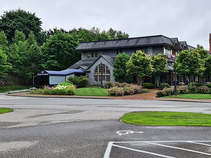 The kind of place where the landscaping is as meticulously maintained as their perfectly aged steaks.