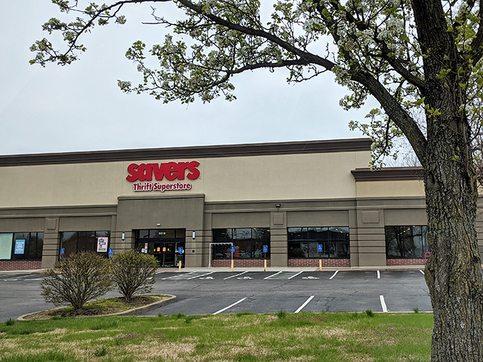  This understated exterior hides a labyrinth of meticulously organized departments where treasure hunters strike gold daily.