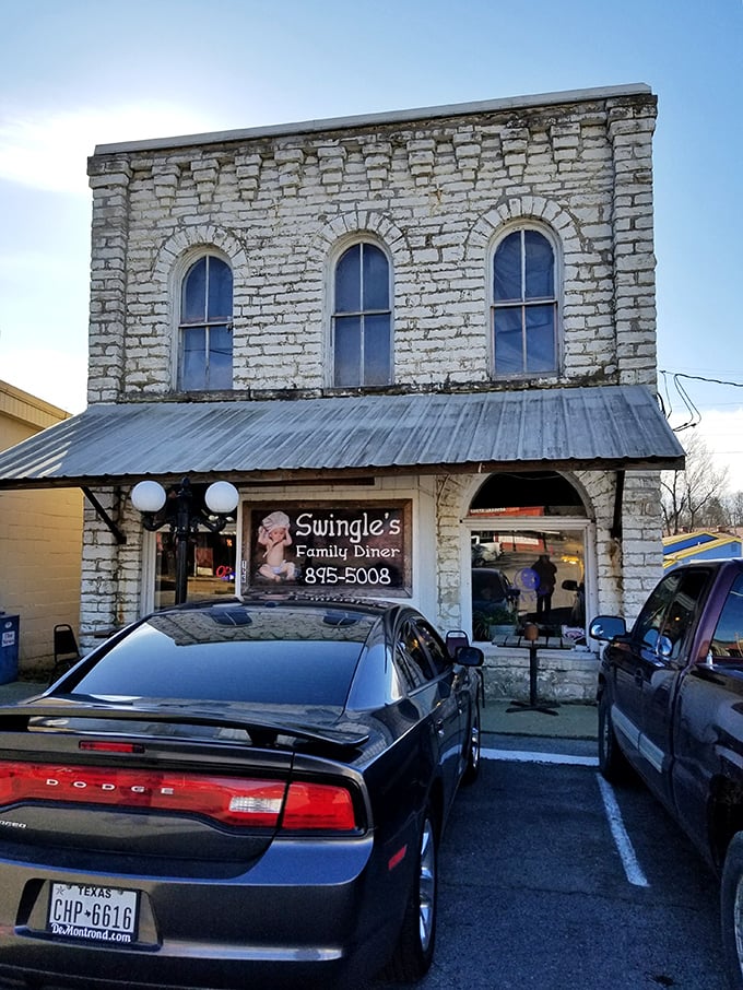 Those arched windows at Swingle's have framed countless conversations between locals who know where real food lives.