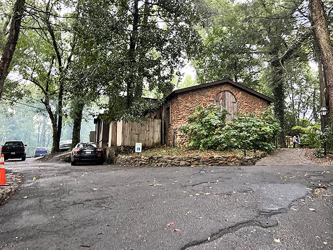 Nature embraces The Peddler like an old friend. This woodland steakhouse proves the best meals often hide in enchanted settings.