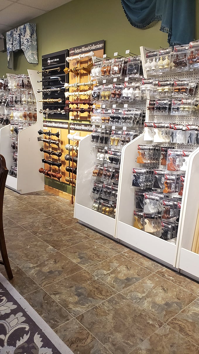 The hardware aisle&mdash;where curtain rods and finials become the jewelry that completes your home's outfit.