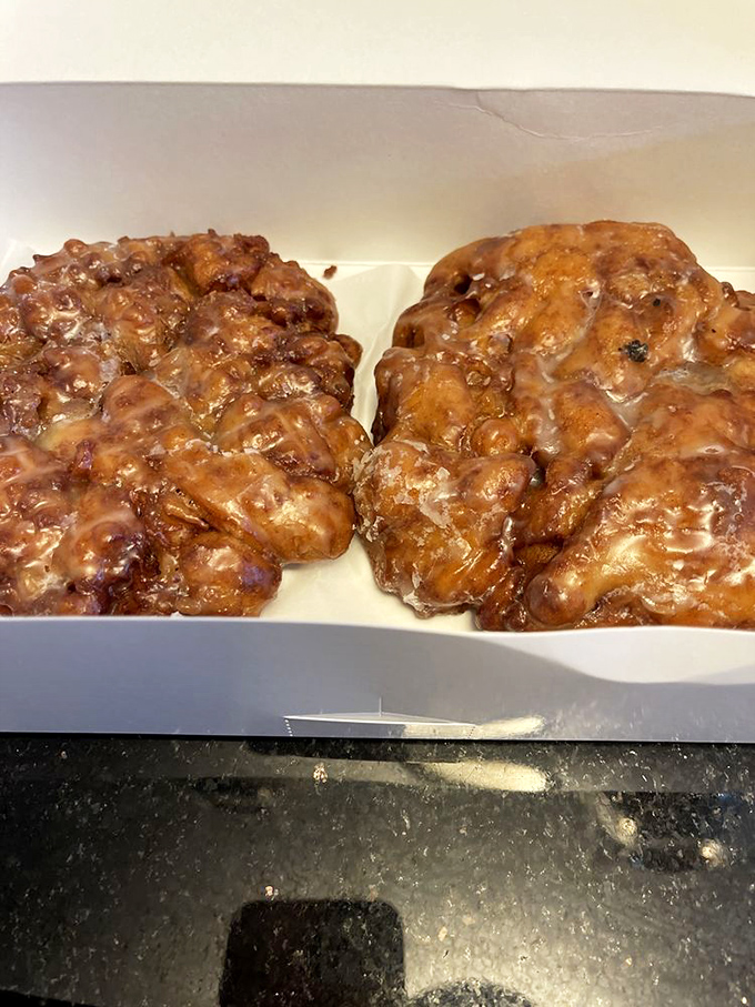 These apple fritters aren't just pastries&mdash;they're geological events, with craggy landscapes of caramelized crust and glistening glaze valleys.