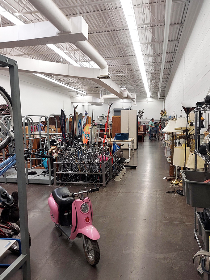 Wicker baskets and wooden accents create a homey vignette that whispers, "I could organize your life if you'd just take me home."