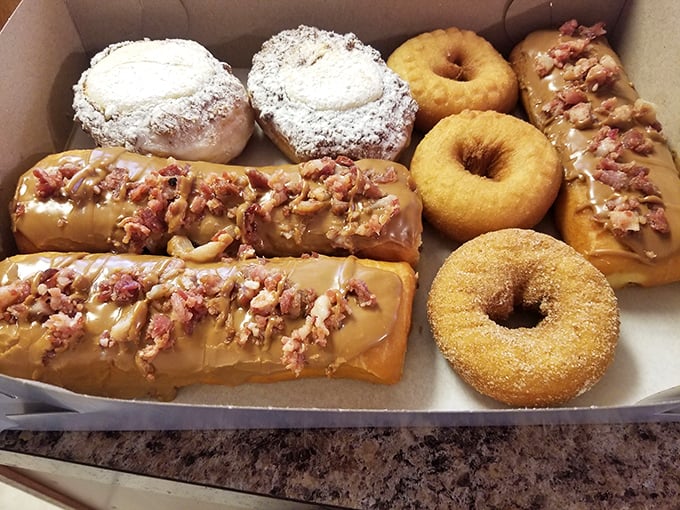 The box that launched a thousand cravings. Their assortment showcases why decisions are the hardest part of the Old Town experience.