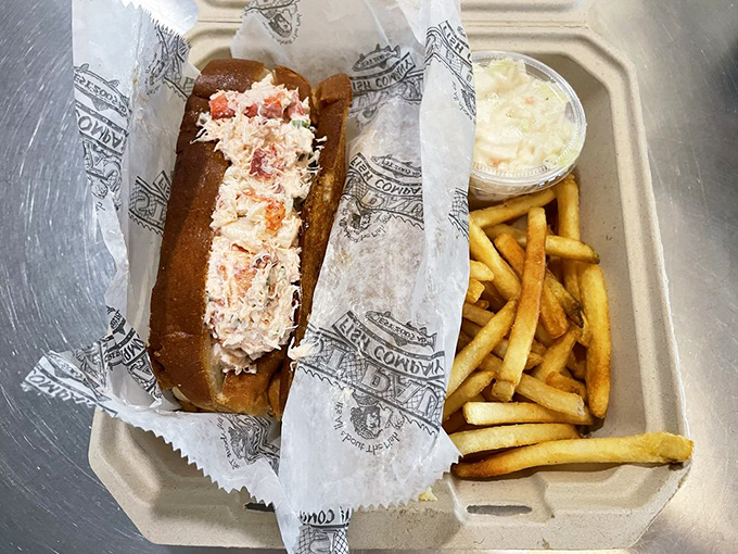 The lobster roll that launched a thousand road trips. Chunks of sweet Maine lobster nestled in a perfectly toasted bun&mdash;simplicity at its finest.