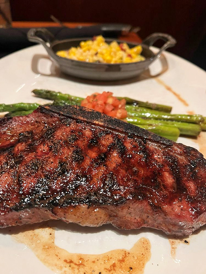 Golden-crusted crab cakes that are actually crab, not bread crumbs with aspirations. Served with lemon wedges that know they're just supporting actors in this seafood drama.