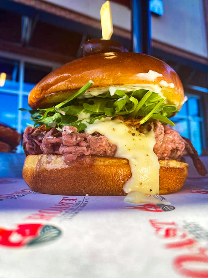 Meet the sandwich that launched a thousand food pilgrimages &ndash; tender roast beef, melted cheese, and fresh greens nestled in a perfect golden bun.