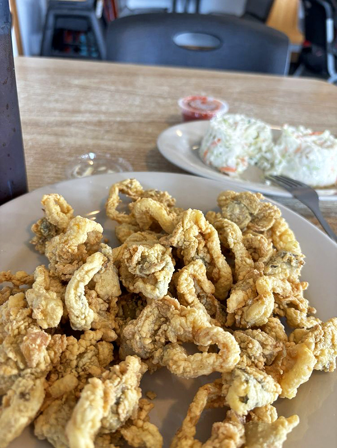 Golden treasures from the deep. These whole belly clams aren't just fried&mdash;they're transformed into crispy, briny bites of seafood perfection.