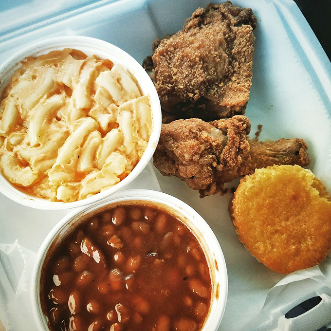 Golden-brown perfection that makes Colonel Sanders look like an amateur. This dark meat chicken dinner might just ruin all other fried chicken for you.