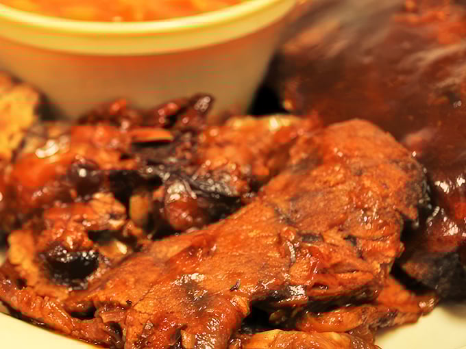 Glistening with sauce and sporting that telltale smoke ring, Roy's brisket doesn't need Instagram filters&mdash;it's the real-deal masterpiece that barbecue dreams are made of.