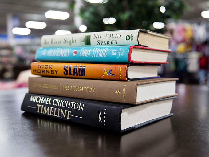 Literature lovers rejoice! From Nicholas Sparks to Michael Crichton, these gently-used books offer endless summer reading for less than a cup of fancy coffee.