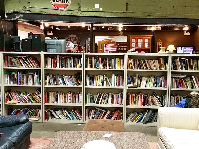 Bookworms rejoice! These shelves hold everything from dog-eared paperbacks to leather-bound classics that smell like wisdom and possibility.