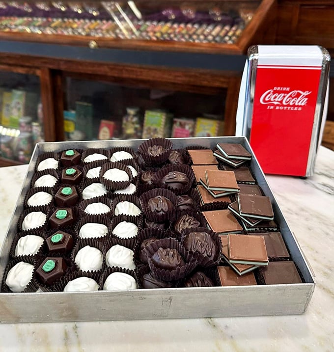 Chocolate box perfection that makes those heart-shaped Valentine's Day samplers look like amateurs. This is the major leagues of confectionery.