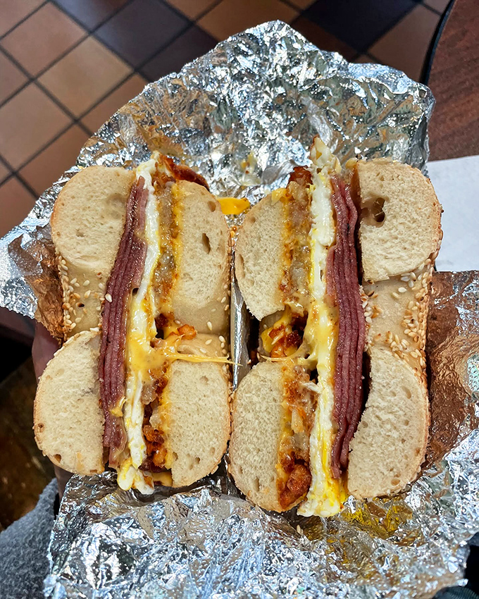 Cheese pulls that deserve their own Instagram account. This isn't just breakfast; it's performance art you can eat.