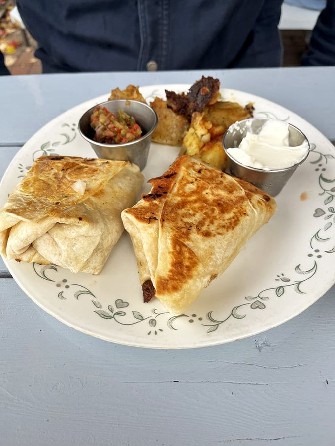 Scrambled eggs performing a colorful dance with vegetables and chorizo. Whoever said "don't play with your food" clearly never experienced this vibrant flavor fiesta.