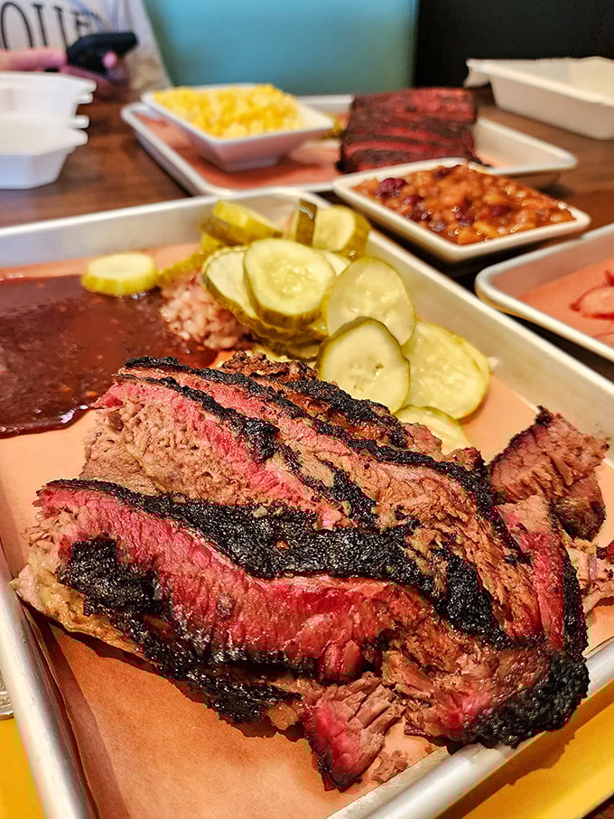Behold the holy grail of barbecue: brisket with a smoke ring so perfect it could make a Texan weep with joy.
