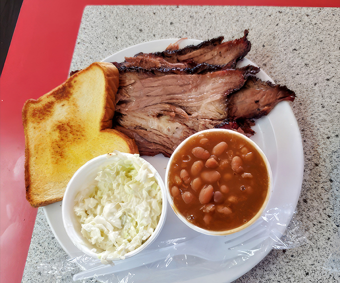 This isn't just brisket; it's a master class in smoke and patience. The bark alone deserves its own fan club.