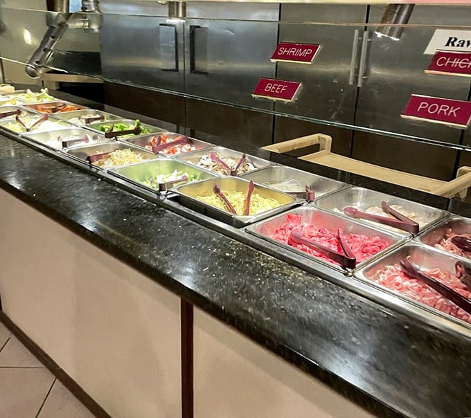 Buffet strategy 101: These gleaming trays of possibility require careful planning. Amateur move: loading up on rice before discovering the seafood section.