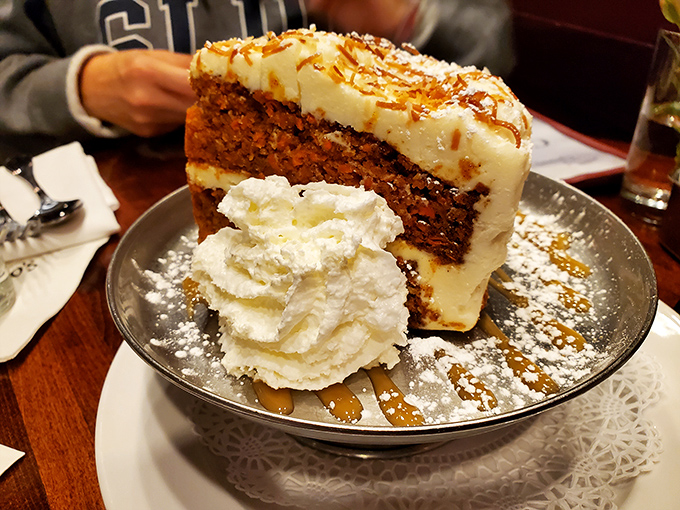 Not just carrot cake, but THE carrot cake &ndash; towering layers of spiced perfection with cream cheese frosting that would make angels weep with joy.