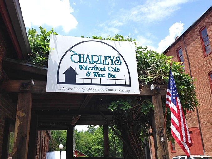 "Where The Neighborhood Comes Together" isn't just a slogan at Charley's Waterfront Caf&eacute;; it's what happens naturally when good food meets riverside charm.