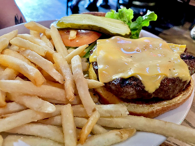 This isn't just a cheeseburger; it's a monument to excess that makes your doctor's warnings seem like distant whispers worth ignoring.