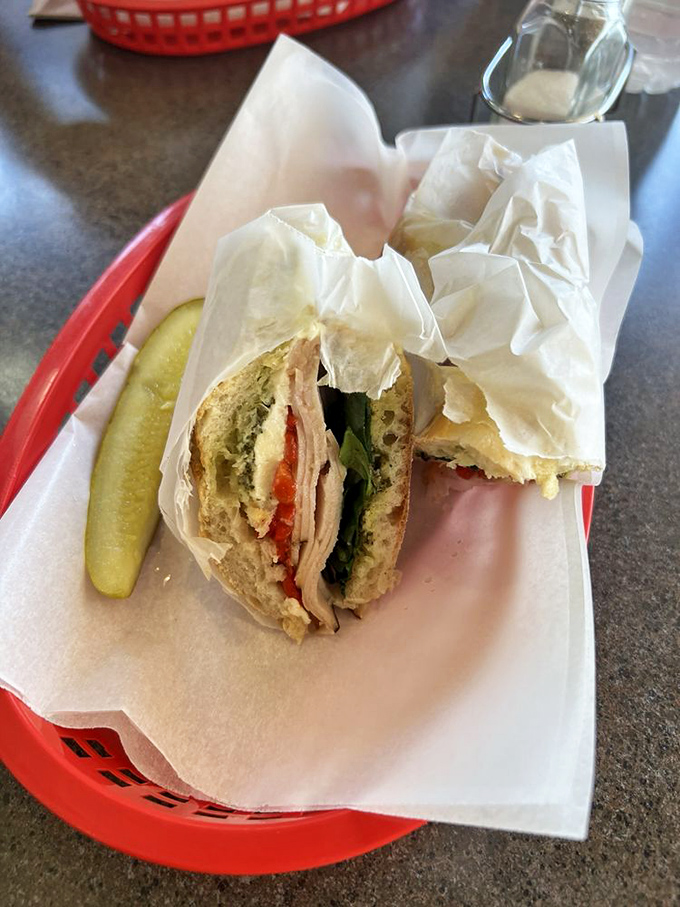 Behold the Chicken Caprese in its natural habitat&mdash;half-eaten because nobody has the willpower to pause for photos when faced with such deliciousness.