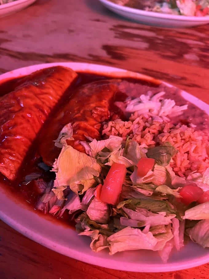 Behold the burrito &ndash; a masterpiece of simplicity where sauce is the boss, rice is perfectly fluffy, and every bite delivers a taste of SoCal sunshine in Manhattan.