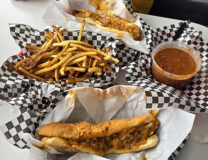 Food served in checkered paper baskets isn't just a meal &ndash; it's an American tradition. That chili dog is calling your name.