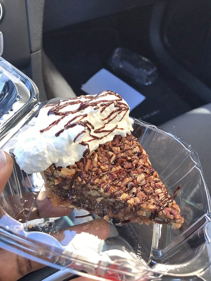 The Black Bottom Pie isn't just dessert, it's three distinct layers of heaven stacked on one plate. That meringue has better volume than my hair in the '80s.