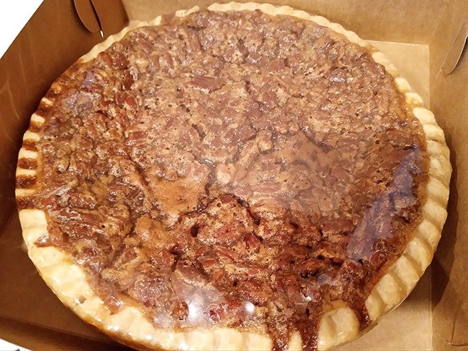 This chocolate pecan pie isn't just dessert&mdash;it's an edible work of art combining buttery crust, rich chocolate, and perfectly arranged pecans in sweet harmony.