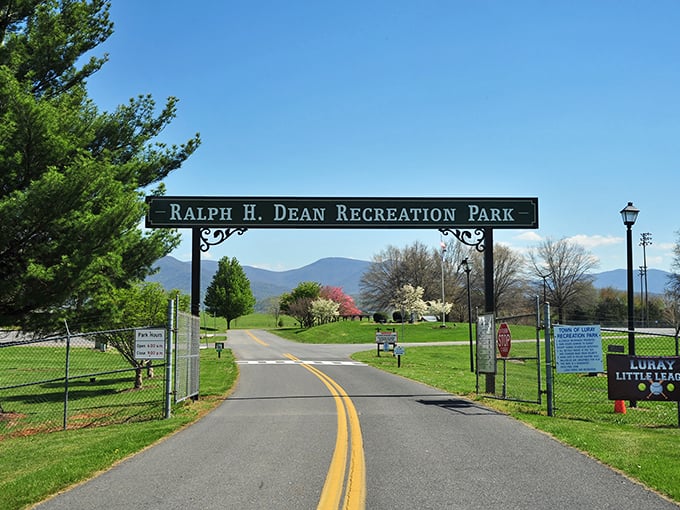 Ralph H. Dean Recreation Park welcomes visitors with mountain views that make even a simple game of catch feel cinematic.