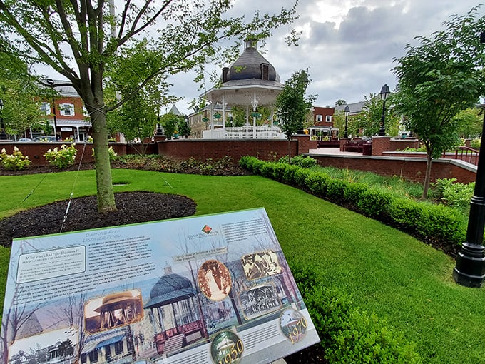 The Diamond Park's gazebo stands as the town's crown jewel, surrounded by manicured greenspace and historical markers&mdash;Norman Rockwell couldn't have painted it better.
