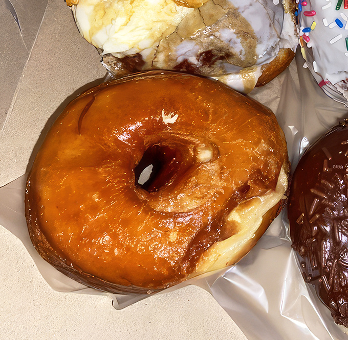 Behold the glazed perfection that makes mathematicians question everything &ndash; this donut proves the shortest distance to happiness is circular.