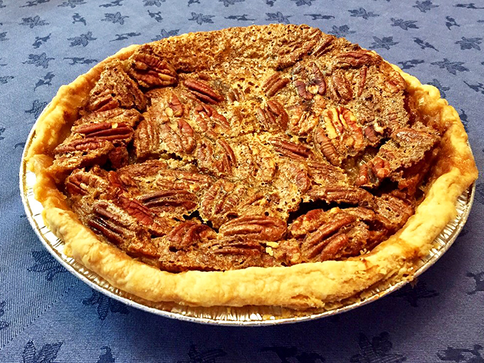 This pecan pie doesn't just satisfy a sweet tooth &ndash; it resolves existential crises. Those pecans are practically posing for their close-up.