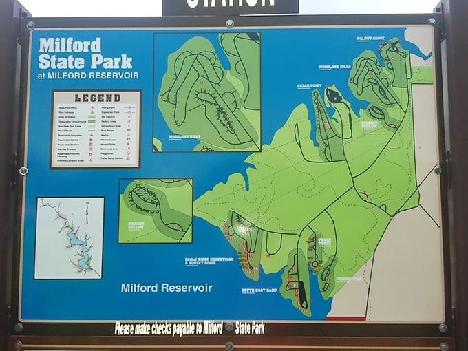 The treasure map to adventure! Like finding the decoder ring in your cereal box, this trail guide unlocks all of Milford's hidden gems.
