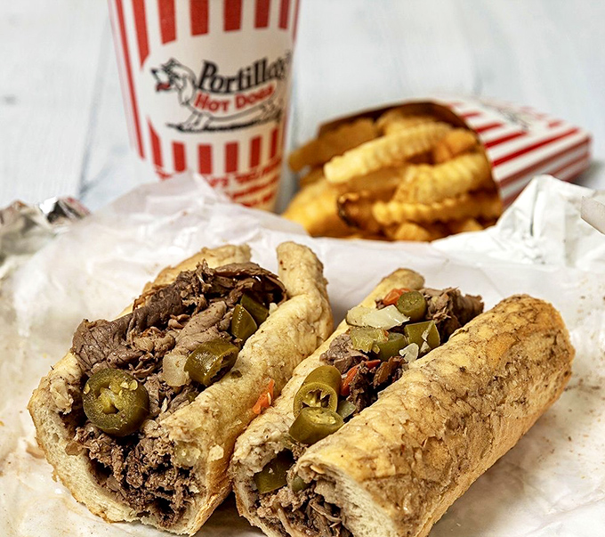 This Italian beef with sweet peppers isn't just a sandwich&mdash;it's a juicy time machine to the streets of Chicago. Worth every napkin you'll sacrifice.