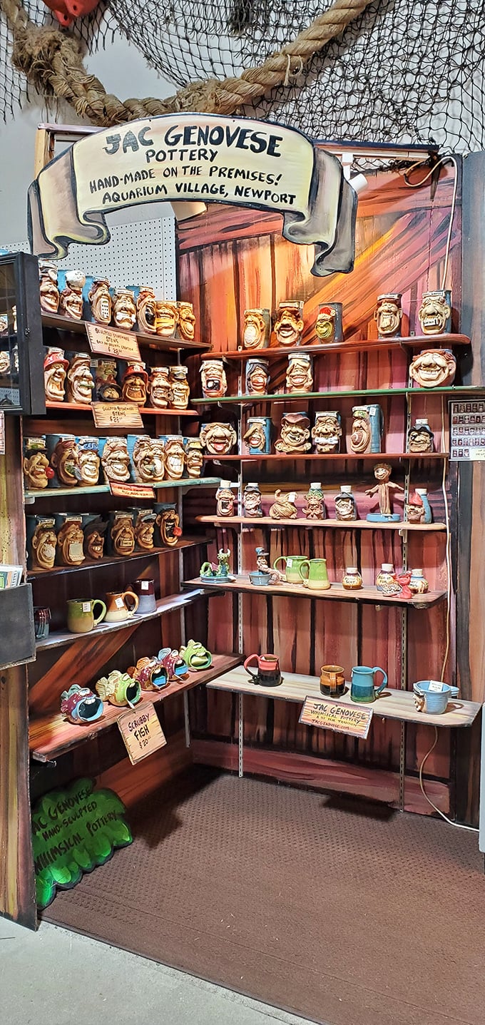 Face jugs with attitude! Jac Genovese's handmade pottery turns ordinary mugs into characters with personalities bigger than the Oregon coastline.