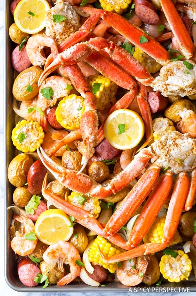 A seafood boil fit for Neptune himself&mdash;crab legs, shrimp, and corn mingling in a spice-infused party that demands rolled-up sleeves.