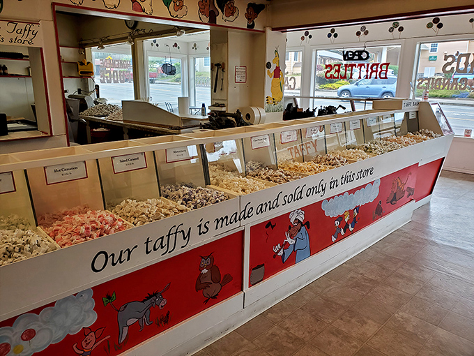 "Our taffy is made and sold only in this store" isn't just a sign&mdash;it's a sacred promise to your taste buds that something special awaits.
