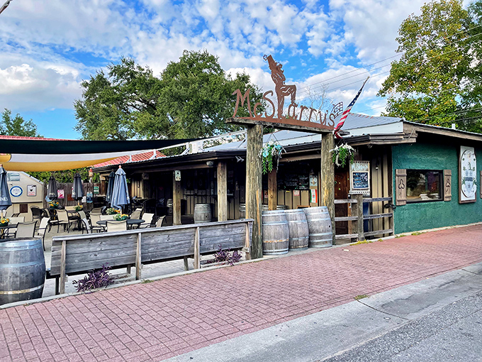 McSharry's Irish Pub brings a touch of Dublin to Dixie. Those wooden barrels aren't just decoration&mdash;they're a promise of good times ahead.