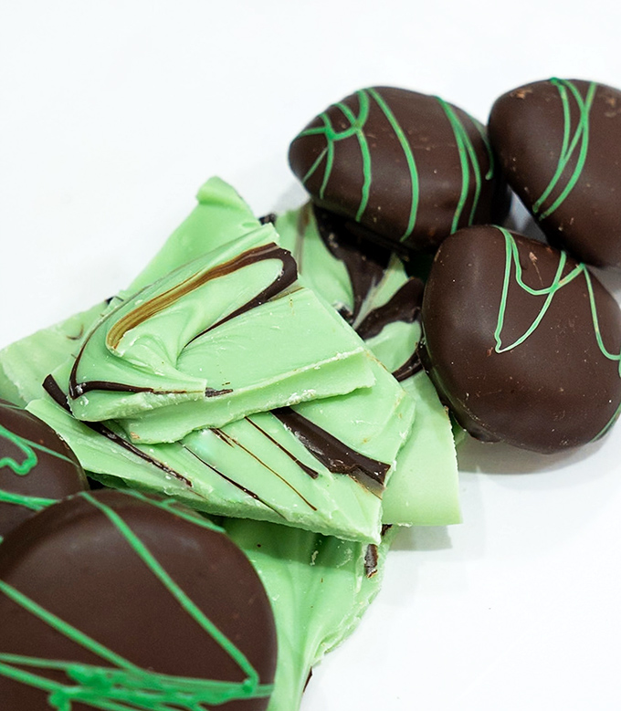 Mint chocolate perfection that proves green food can indeed be delicious. Sorry, broccoli, you've been outdone.