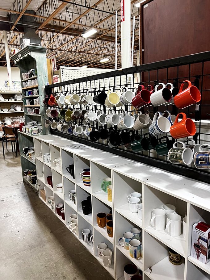 Mugs upon mugs upon mugs&mdash;because somehow we all need another vessel for coffee despite already owning seventeen perfectly functional ones at home.