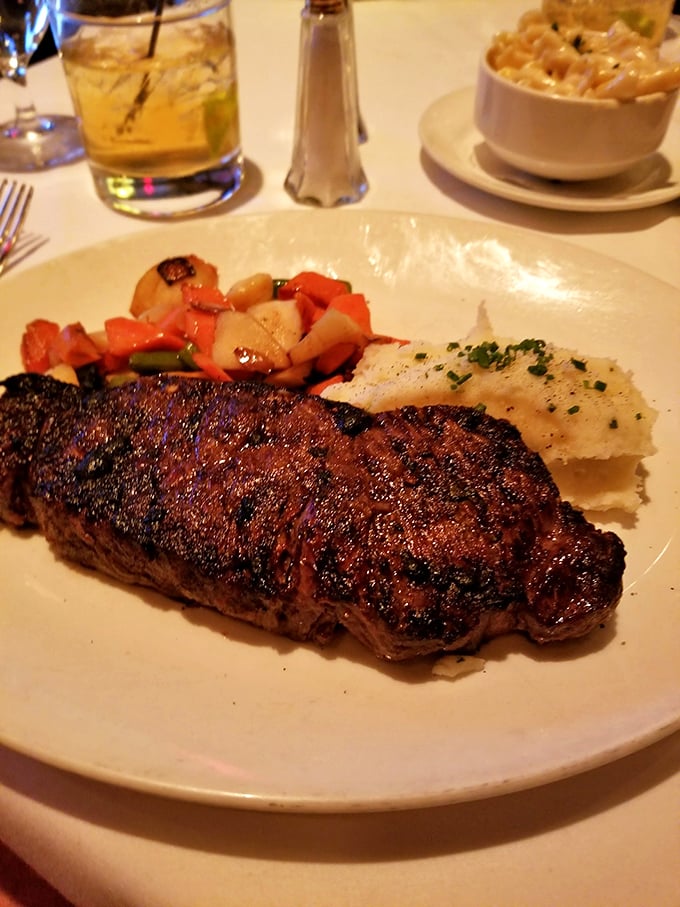 Not just a steak, but a masterpiece of timing and temperature &ndash; that perfect crust giving way to a rosy interior that makes time stand still.