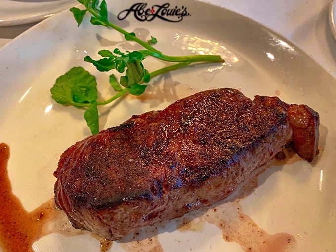 This isn't just a steak; it's a cornerstone of civilization. The New York Strip at Abe & Louie's makes a compelling case for beef as art form.