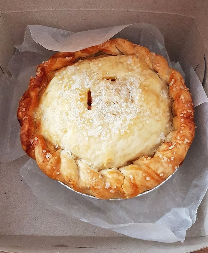 This hand-crafted pear salted caramel masterpiece makes a compelling argument for skipping dinner and heading straight for dessert.