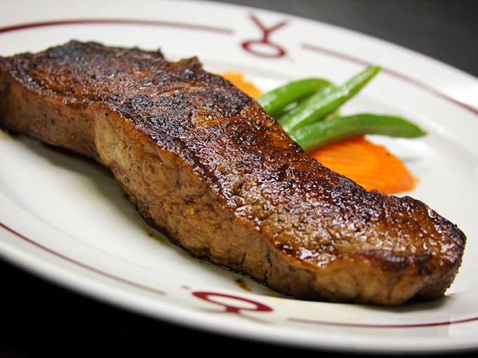 A perfectly seared New York Strip that's dressed for success with simple sides. Sometimes the best relationships are the least complicated.